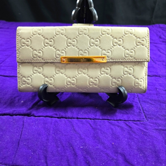 Gucci | Bags | Authentic Gucci Guccisima Leather Long Wallet | Poshmark